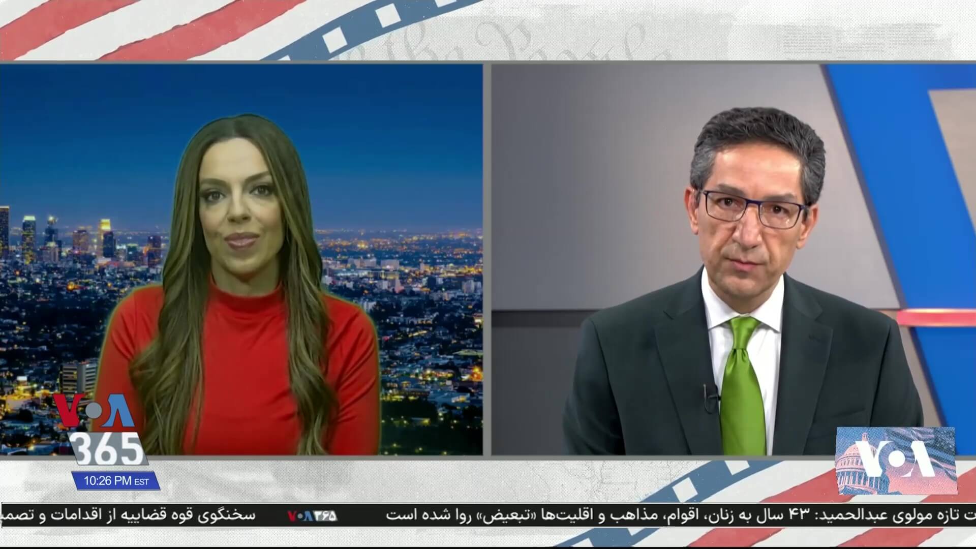 Lisa Daftari on VOA Farsi Discussing the Influence Iran Regime ...